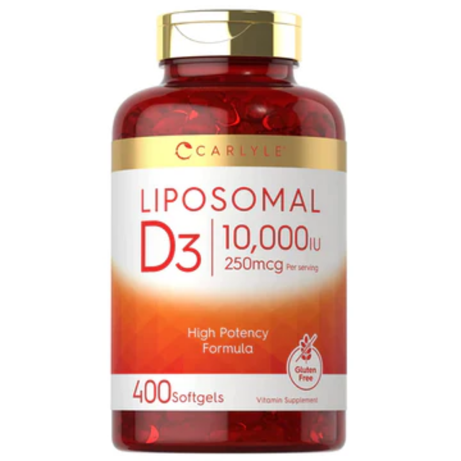 VITAMINA D3 LIPOSOMAL 10,000 IU 400 CAPSULAS BLANDAS CARLYLE – Bexo Perú