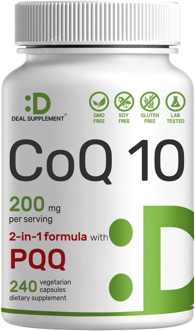 COENZIMA Q10 CON PQQ 200 MG UBIQUINOL COQ10 240 CAPSULAS DEAL – Bexo Perú