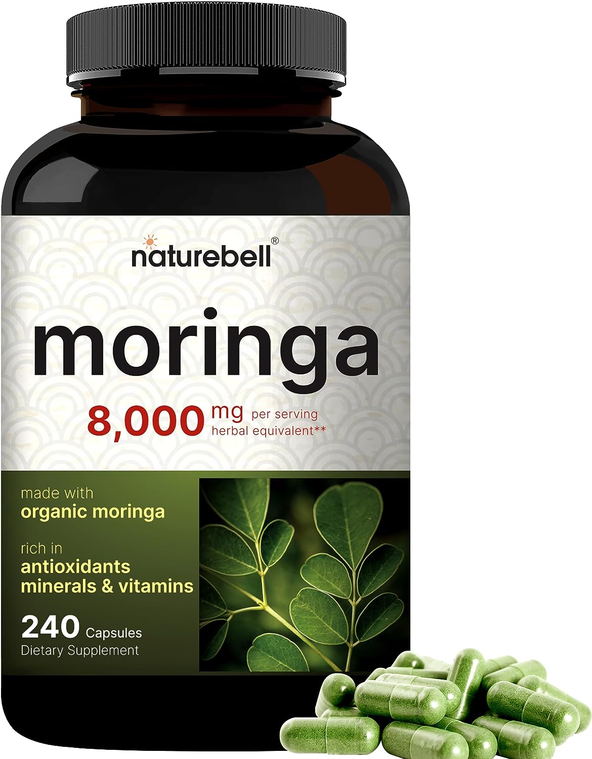 MORINGA NATUREBELL 8000 MG 240 CÁPSULAS – Bexo Perú
