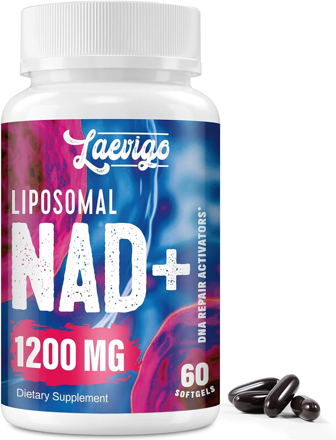 NAD+ 1200 MG 60 CAPSULAS BLANDAS SIN GMO LAEVIGO – Bexo Perú