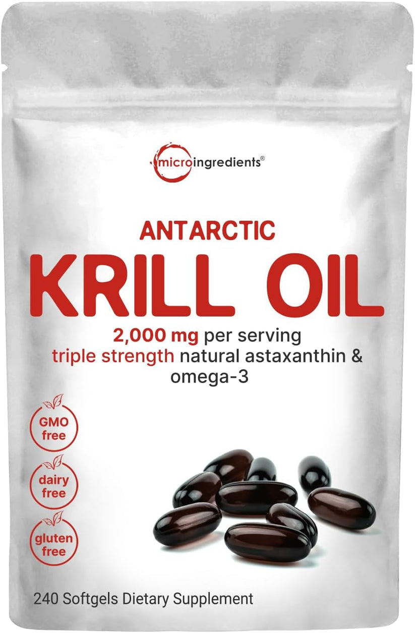ANTARTIC KRILL OIL 2,000 MG MICROINGREDIENTS 240 CÁPSULAS BLANDAS NO G – Bexo Perú