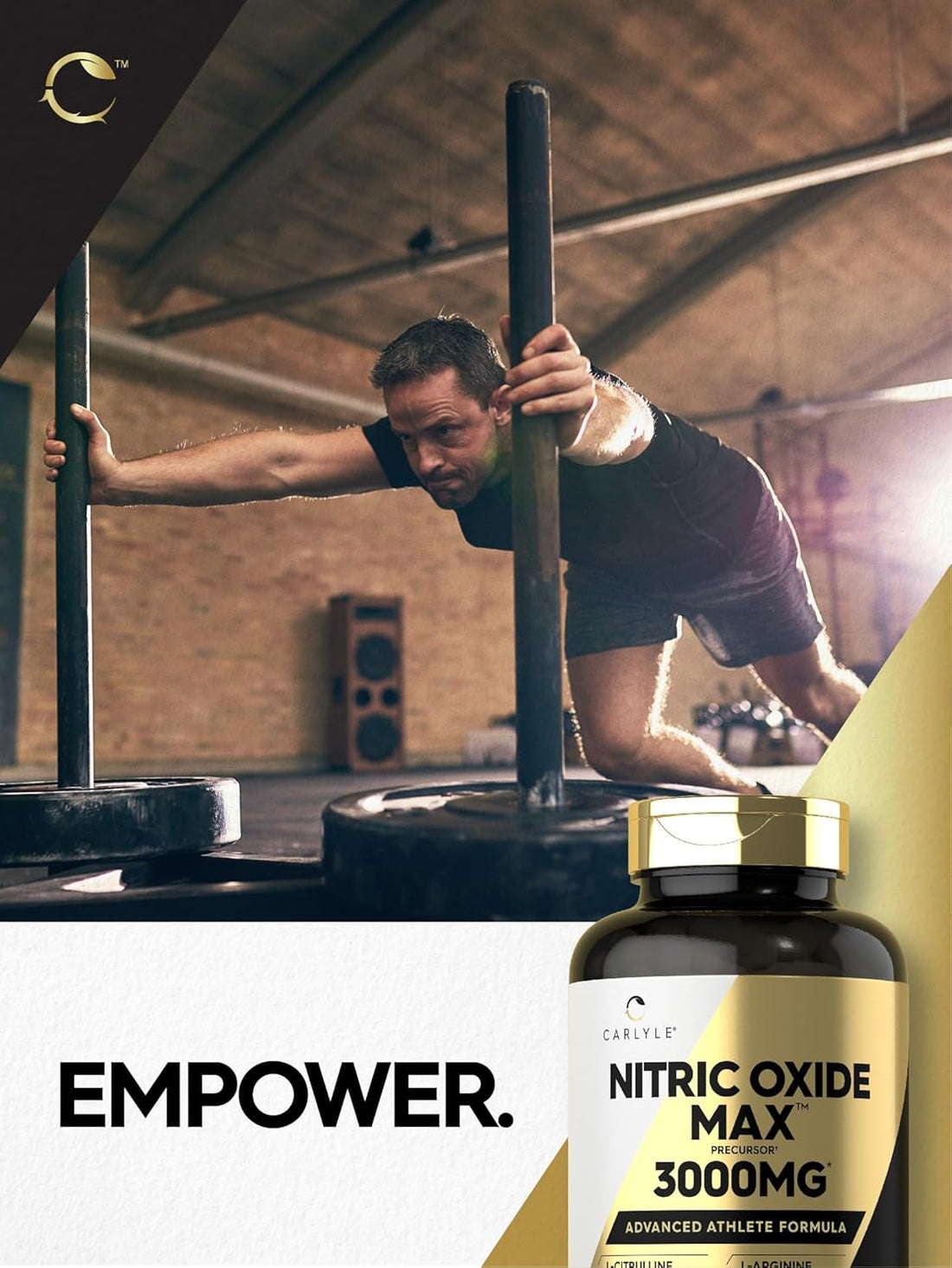 OXIDO NITRICO 3000 MG CARLYLE 120 CAPSULAS NO GMO NITRIC OXIDE MAX ...