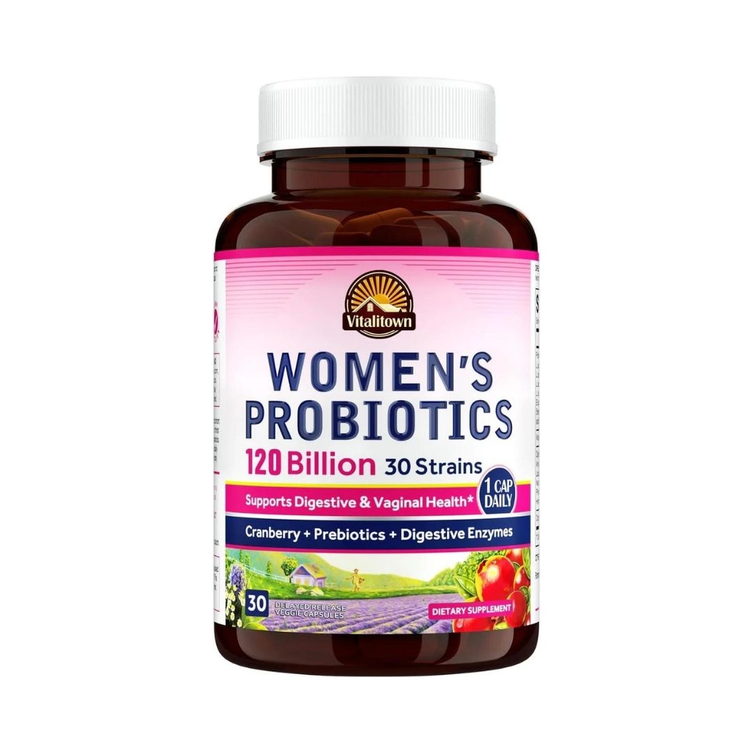 PROBIOTICOS PARA MUJERES 120 BILLONES CFU 30 CAPSULAS VEGETALES SIN GM ...