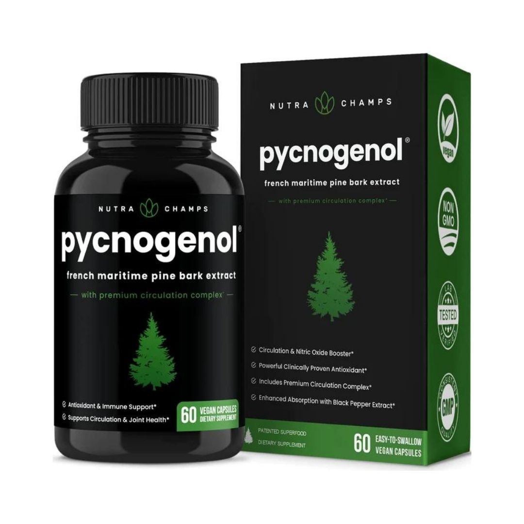 PYCNOGENOL 200 MG 60 CAPSULAS VEGETALES SIN GMO VEGANO NUTRA CHAMPS ...