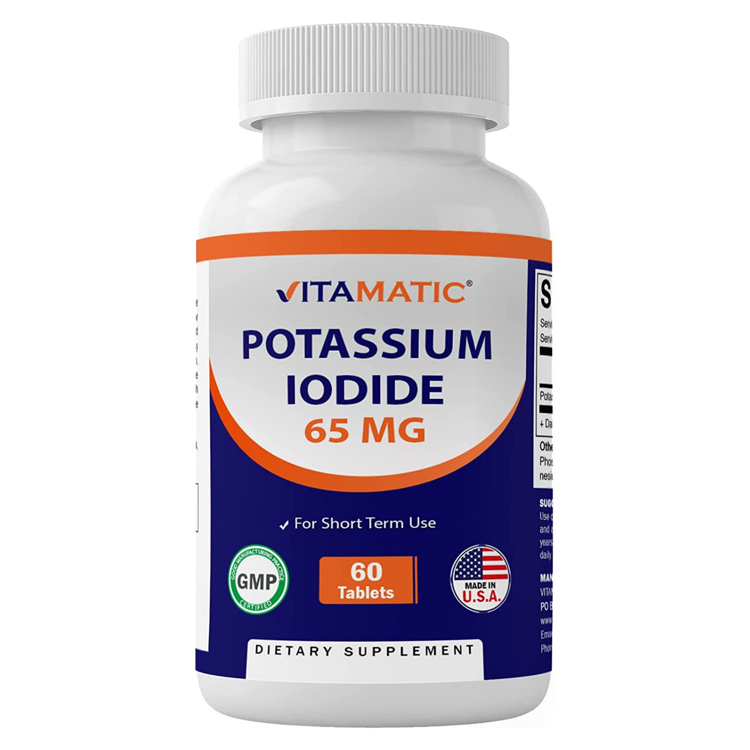 YODURO DE POTASIO 65 MG 60 TABLETAS VITAMATIC – Bexo Perú