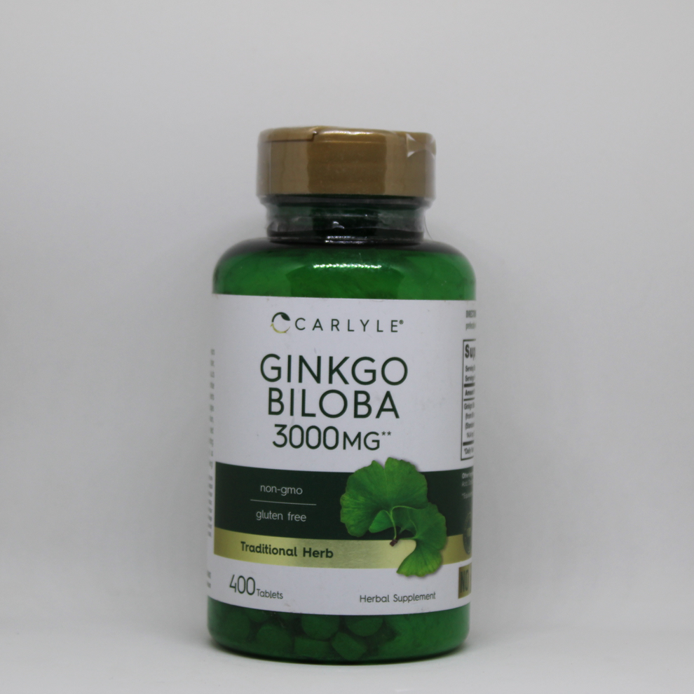 GINKGO BILOBA CARLYLE 3,000 MG 400 TABLETAS – Bexo Perú