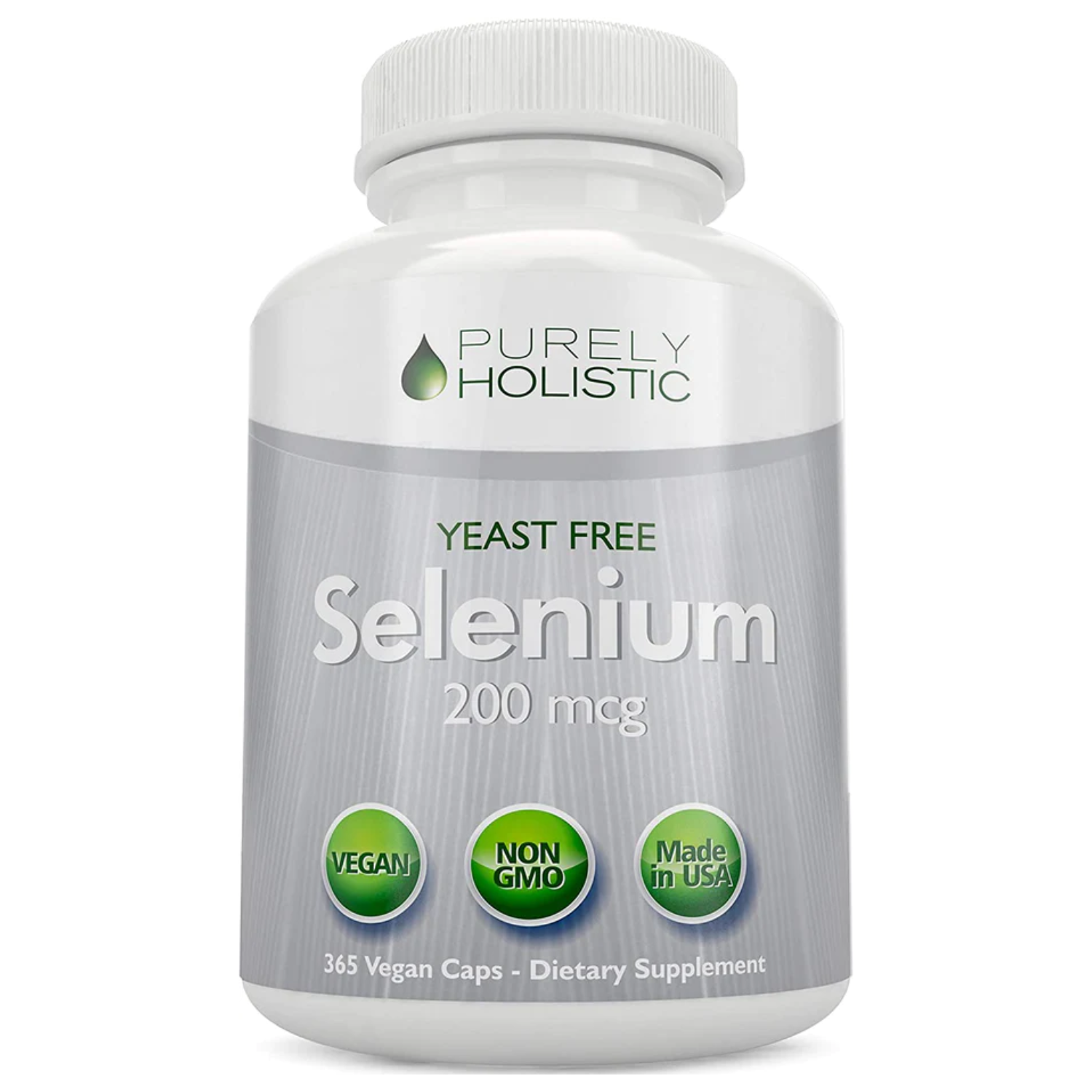 SELENIO 200 MCG 365 CAPSULAS VEGANO SIN GMO PURELY HOLISTIC – Bexo Perú