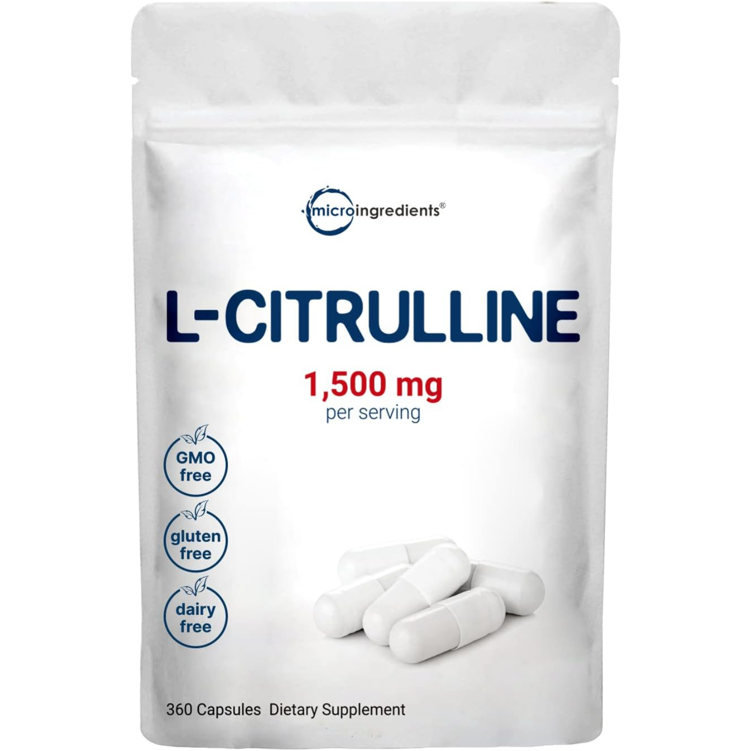 CITIRULINA MICROINGREDIENTS 1500 MG 360 CAPSULAS SIN GMO – Bexo Perú