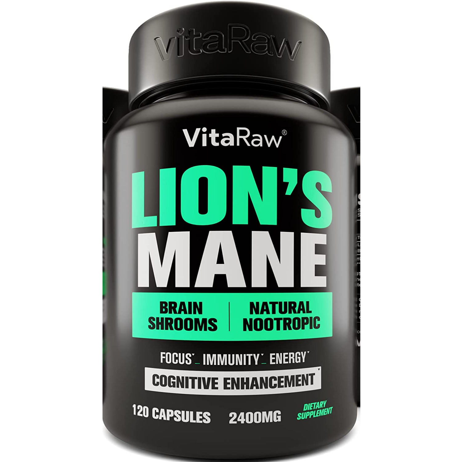 LIONS MANE MELENA DE LEON 2400 MG 120 CAPSULAS SIN GMO VITARAW – Bexo Perú