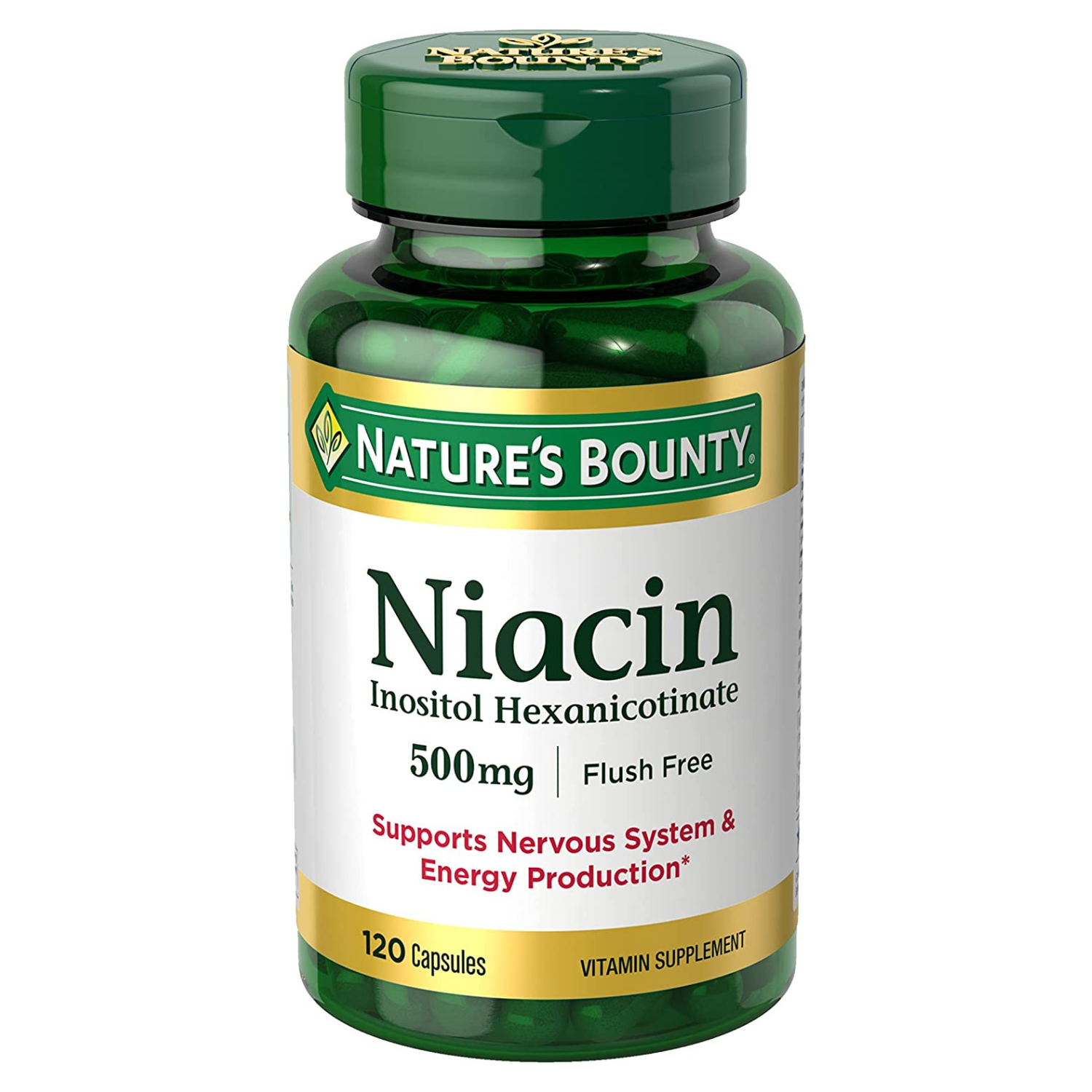 NIACINA 500 MG 120 CAPSULAS NATURES BOUNTY – Bexo Perú