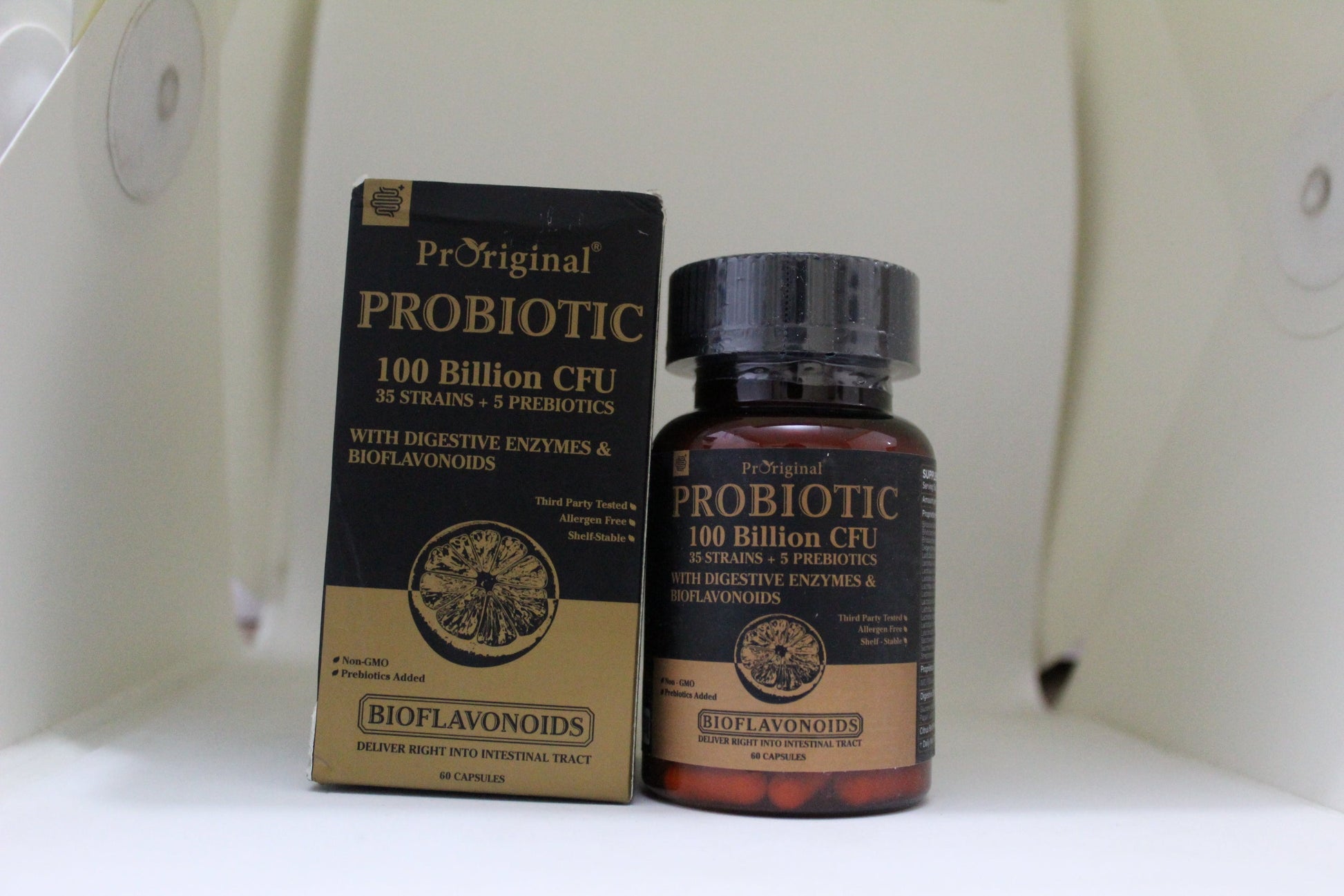 PROBIOTICOS CON ENZIMAS 35 CEPAS 100 BILLONES CFU 60 CAPSULAS PRORIGIN ...