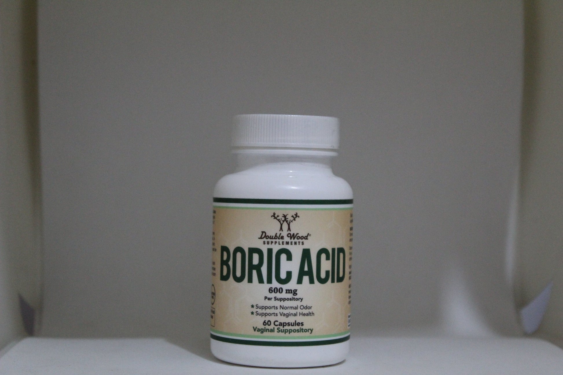 ACIDO BORICO 600 MG 60 CAPSULAS DOUBLE WOOD – Bexo Perú
